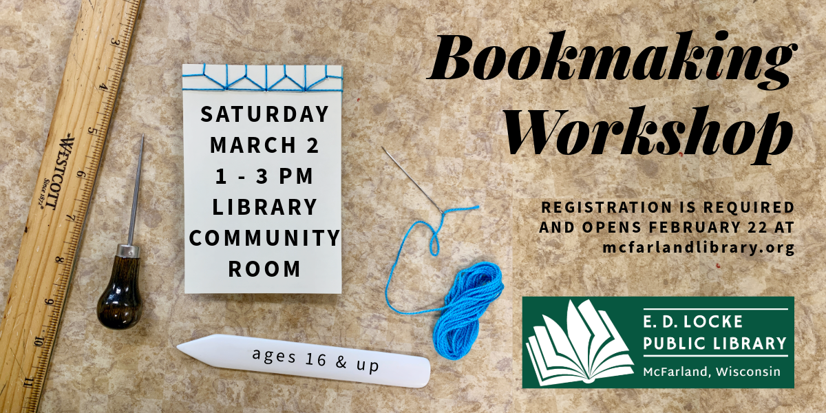 Bookmaking Workshop | E.D. Locke Public Library