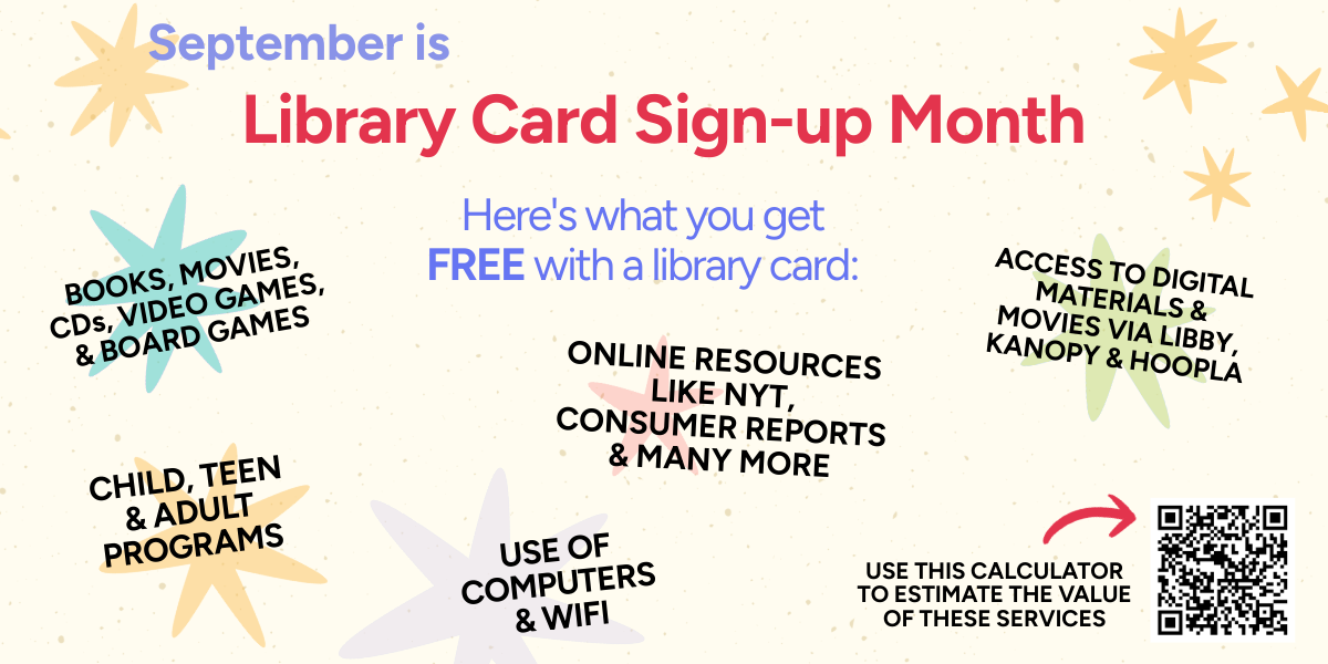 Library Card Sign-up Month | E.D. Locke Public Library
